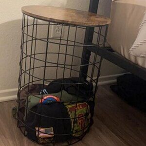 Accents | New 2 Pcs Nesting End Table With Storage Side Tables Wire ...